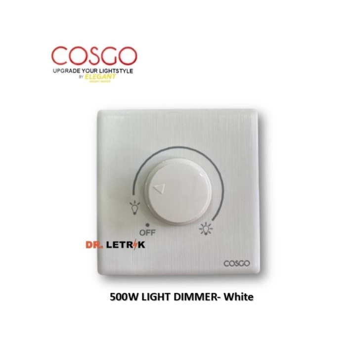 COSGO LIGHT DIMMER SWITCH 500W 250V WHITE | Shopee Malaysia