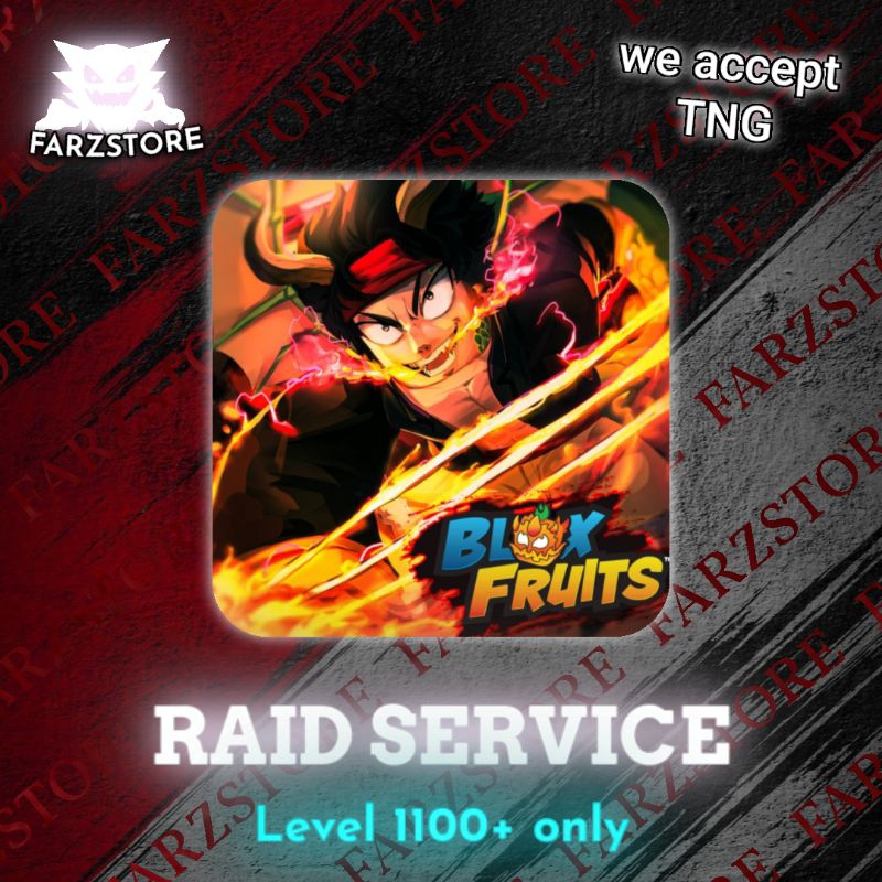 Raid Service (Level 1100+ only) [Blox Fruit] 🦁 | Shopee Malaysia