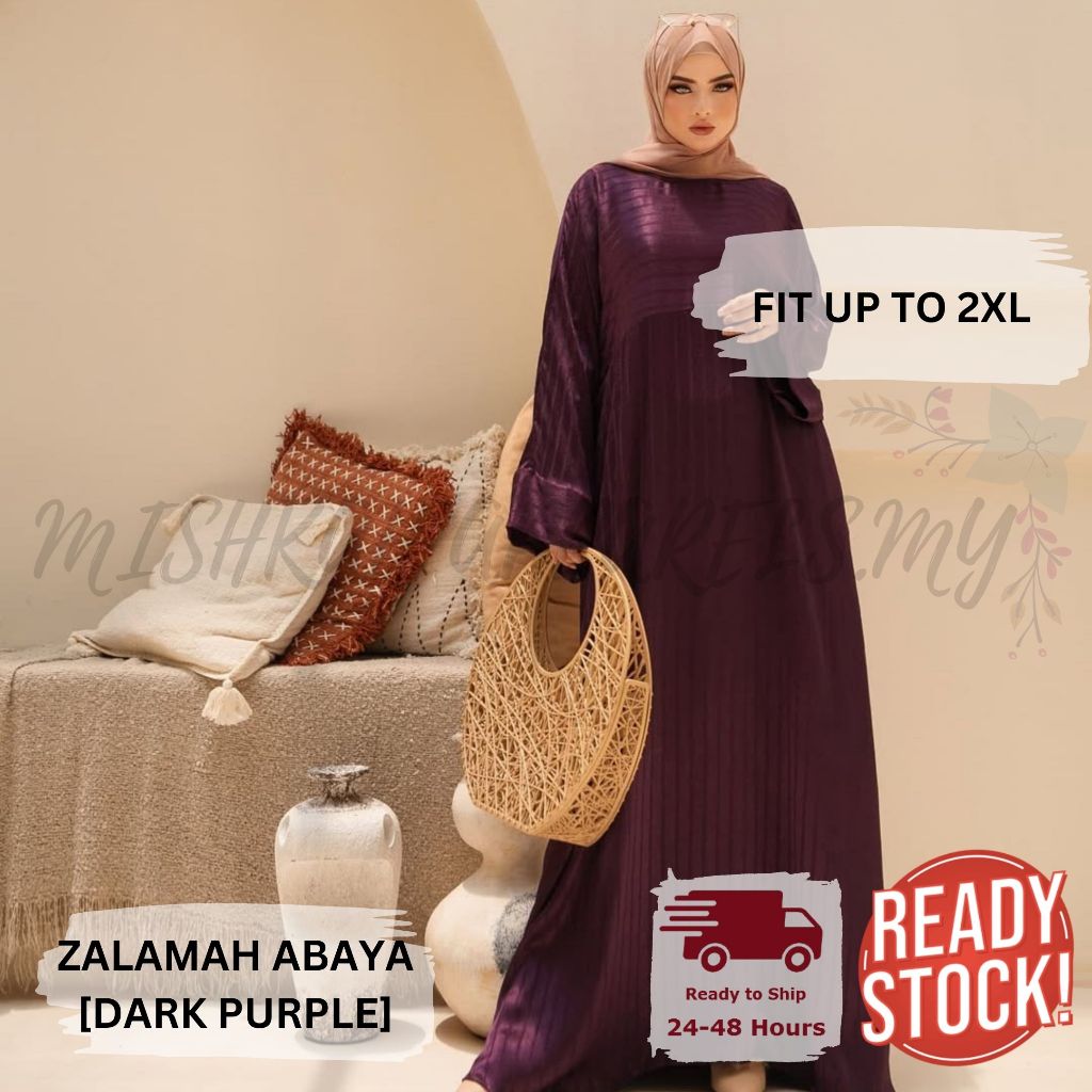 ★Mishkah Apparels★ ZALAMAH Abaya series - Silk Crinkle Modest Muslimah ...