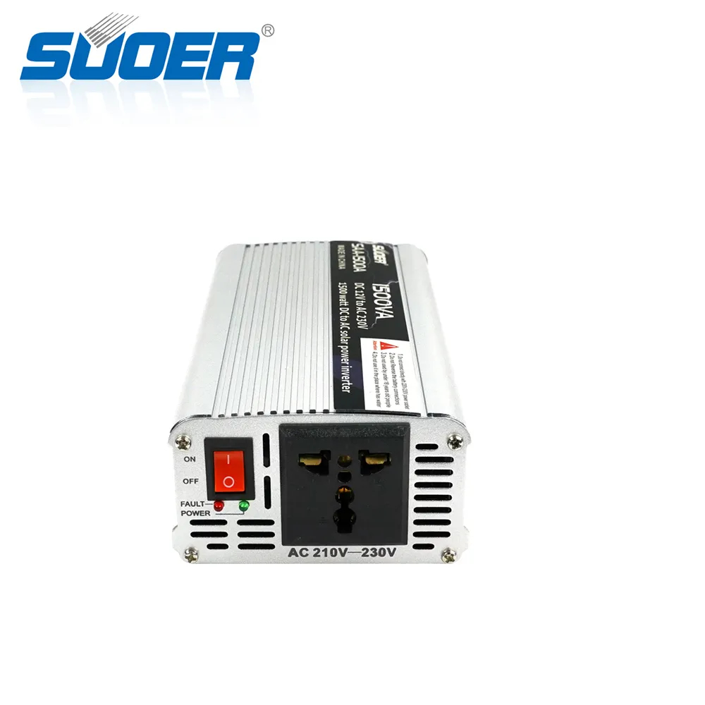 Suoer 12V 230V 1500VA 1.5KVA car power inverter off grid modified sine ...