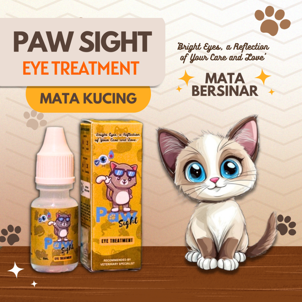 PAW CARE AID KIT- PAW SIGHT 6ML - UBAT SAKIT MATA UNTUK KUCING (EYE ...