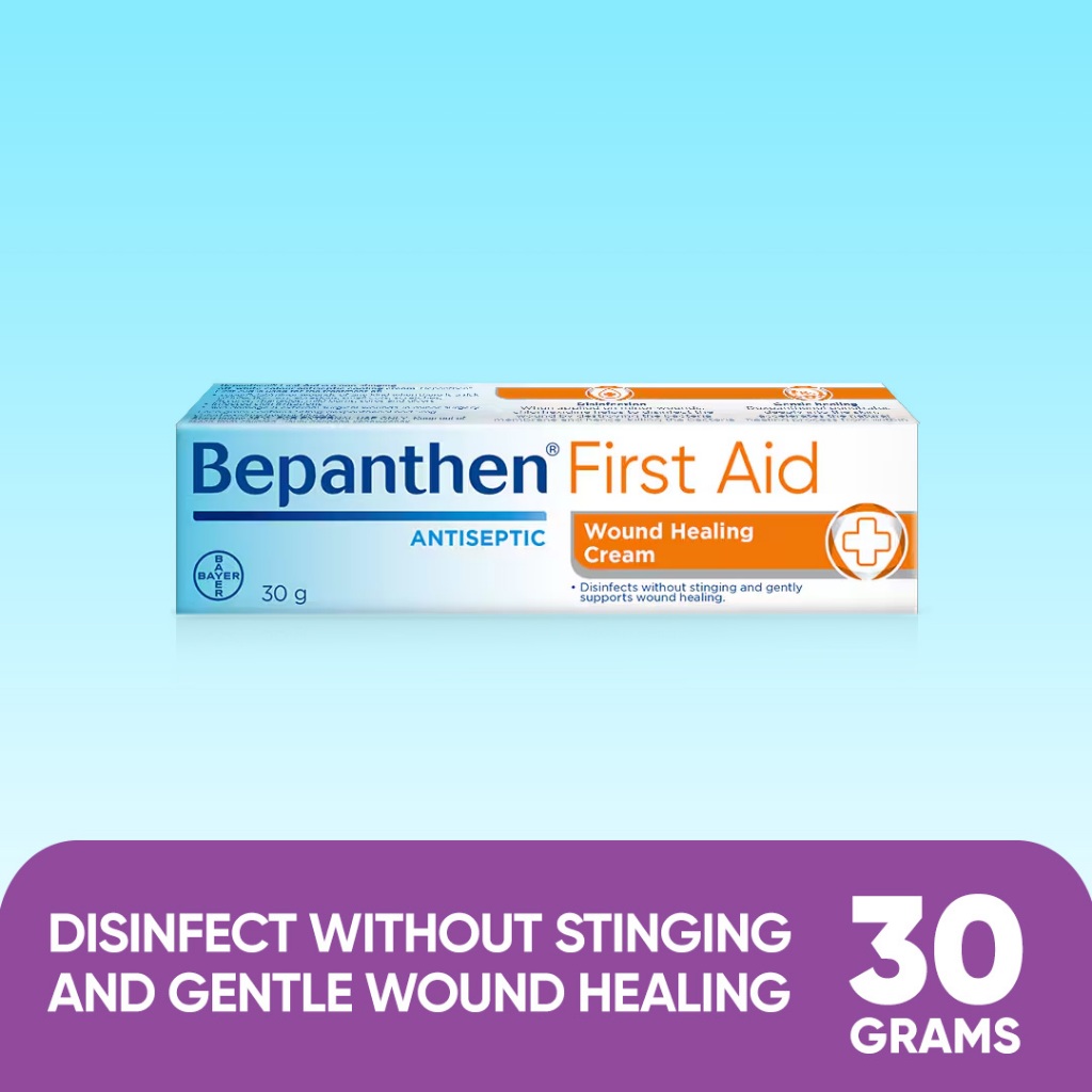 Bepanthen First Aid Cream Antiseptic Wound Healing Cream (30g) | Shopee ...