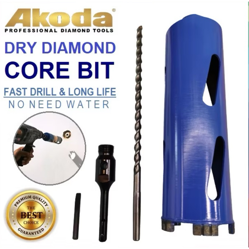 KK AKODA DRY CORE BIT ( SDS PLUS ) 66x260MM - 76x260MM / AKODA HEAVY ...