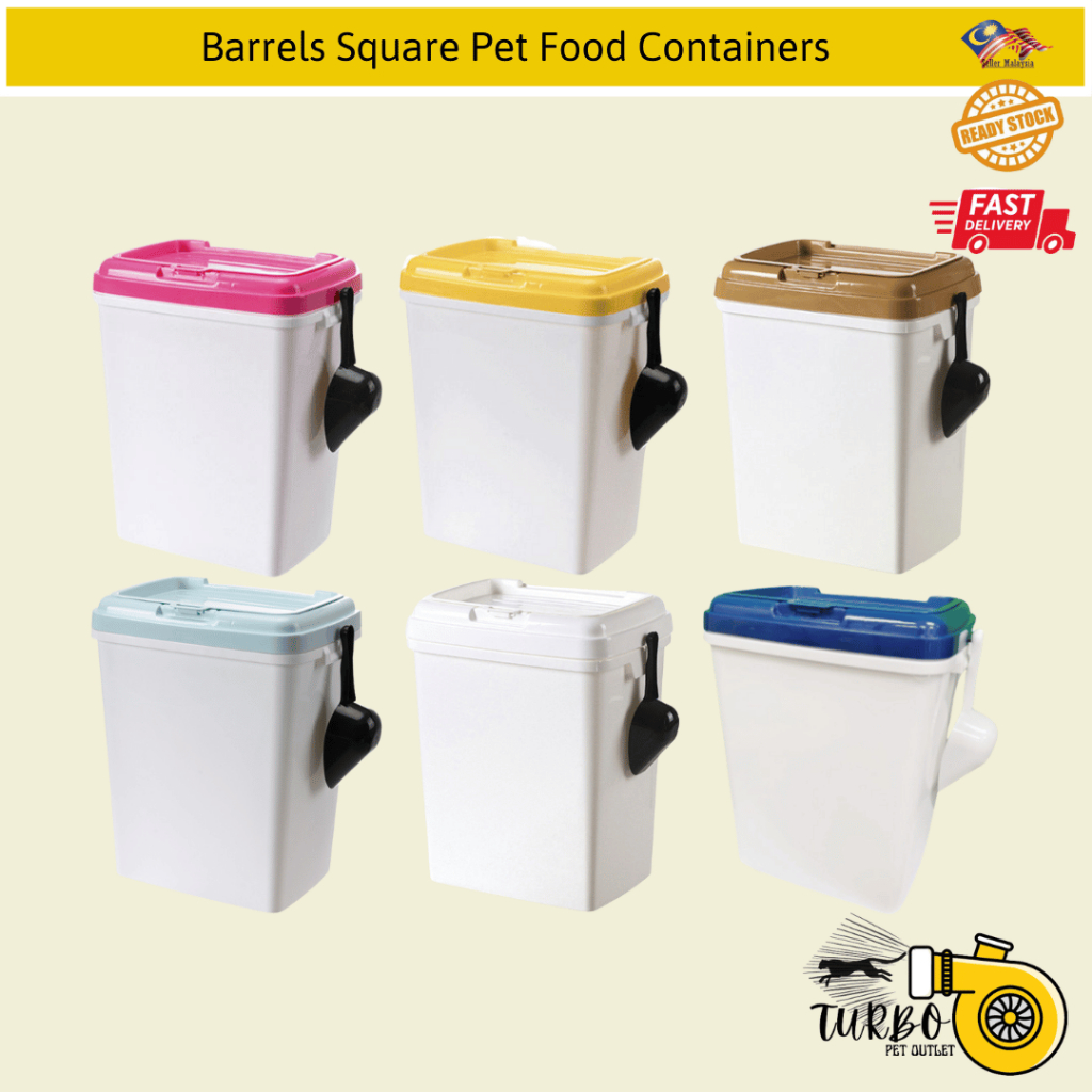 Barrels Square Pet Food Container / Storage Box (10kg/15kg/20kg ...