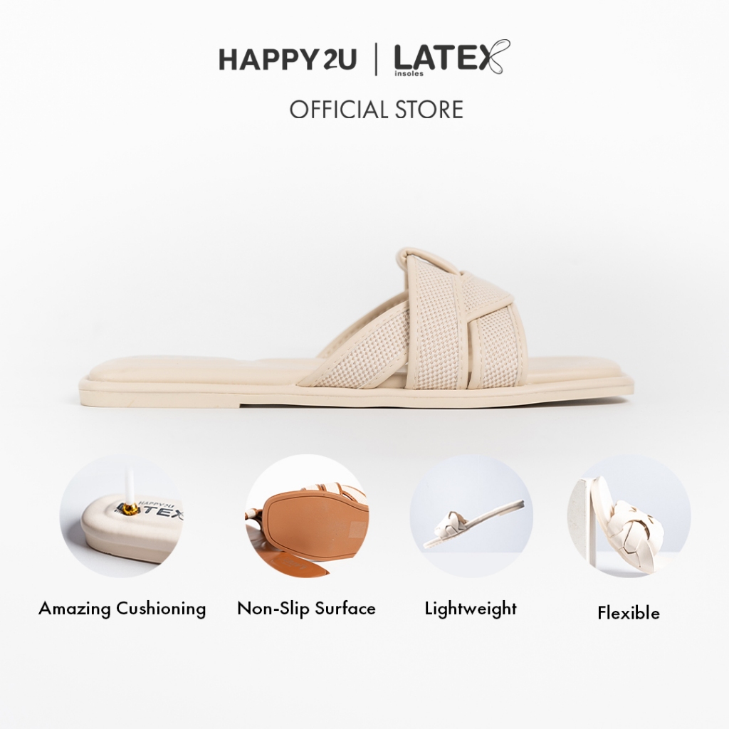 HAPPY2U Kasut Wanita Axel Cross Jute Sandals | Shopee Malaysia