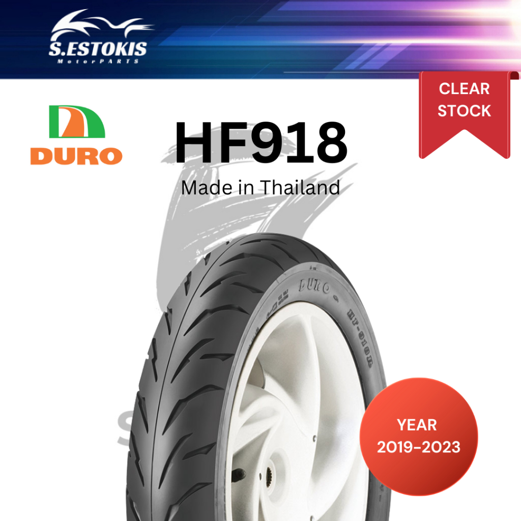 Duro Tayar HF918 Tire Baru Tyre Motorsikal Motorcycle Clear Stock Ready ...