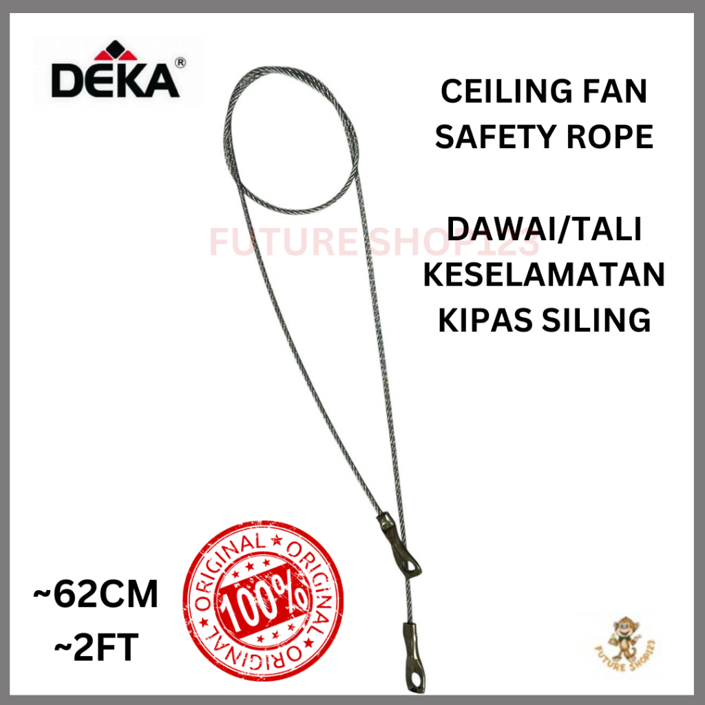DEKA CEILING FAN SAFETY ROPE/DAWAI/TALI KESELAMATAN KIPAS SILING ...