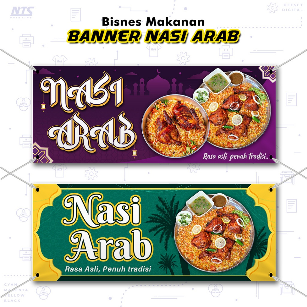 READY DESIGN BANNER NASI ARAB - PENIAGA KEDAI / GERAI / MAKANAN ...