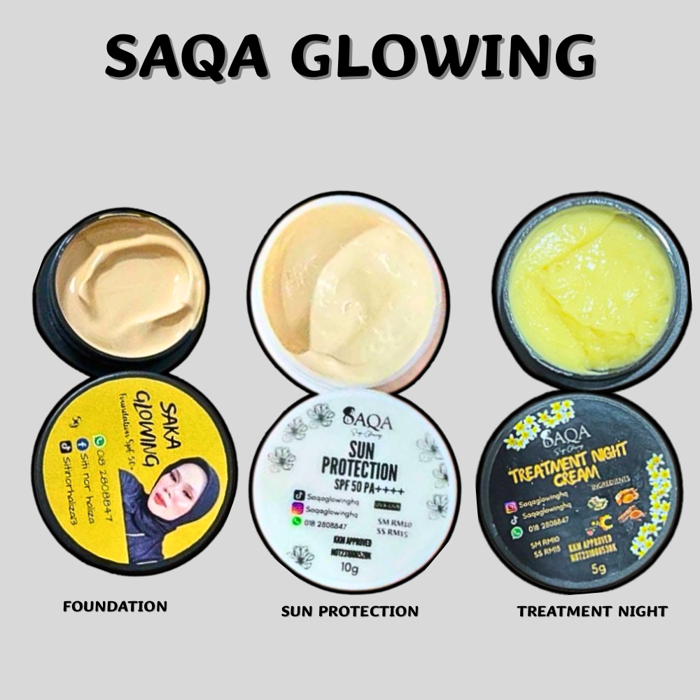 All item SAQA Product Stay Glowing Original HQ Saka SunProtection ...