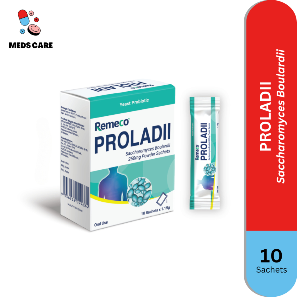 Remeco PROLADII 250mg 10 Sachets Lemon Flavor 1.15g per Sachet ...