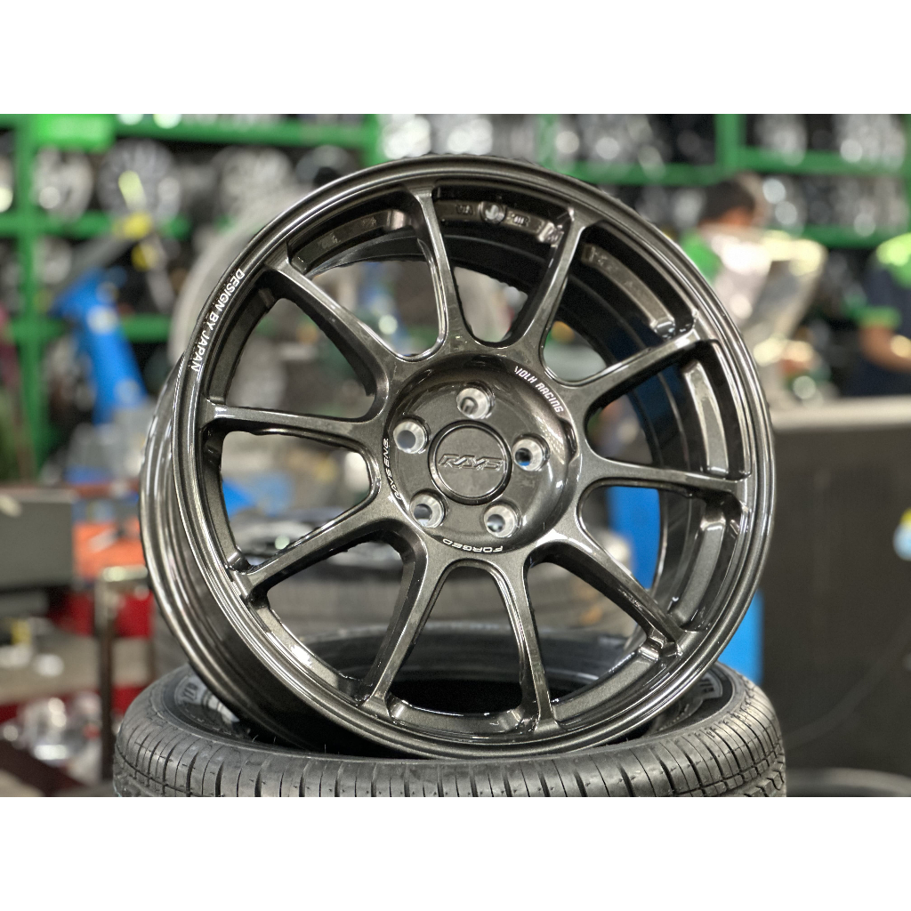NEW 17X7.5J AOW ZE40 Rim (set of 4) Dark Gunmetal 5X100 for VW Polo ...