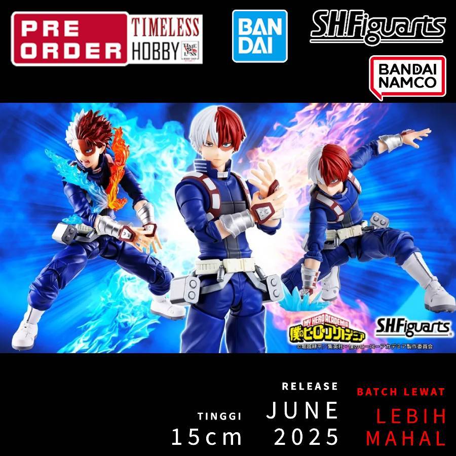 SHF Shoto Todoroki Figure My Hero Academia S.H.FIGUARTS BANDAI SPIRITS ...