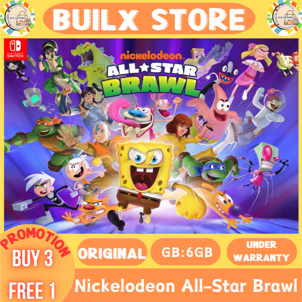 Nickelodeon All-Star Brawl Nintendo Switch Digital Game ( BUY 3 FREE 1 ...