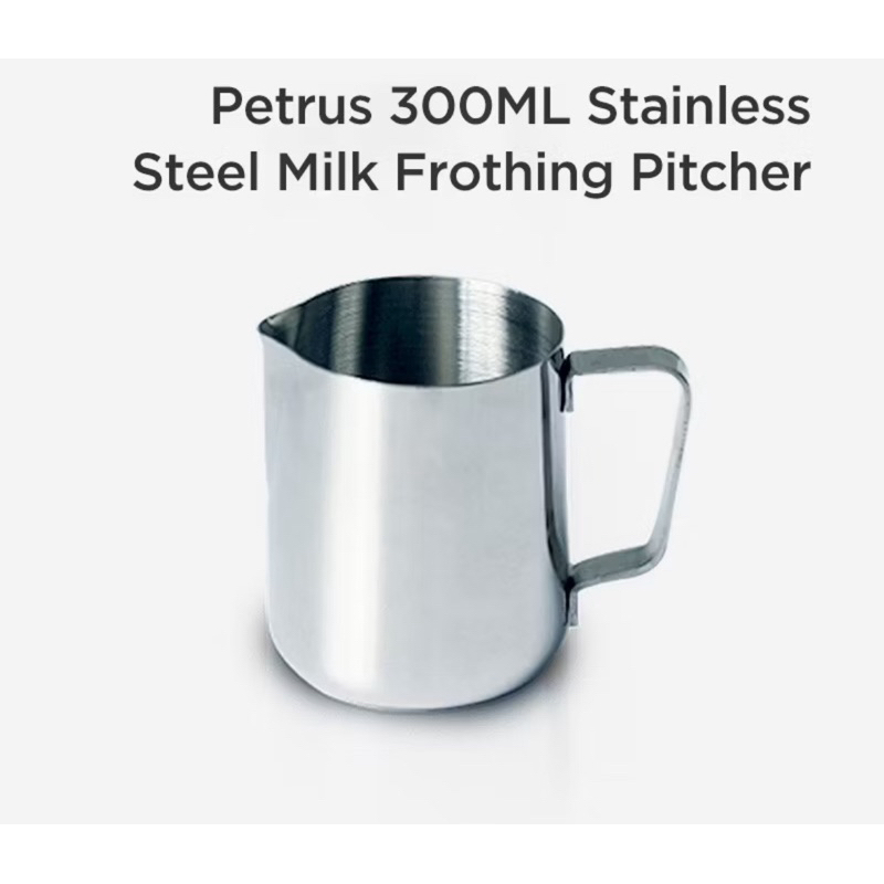 [100% Original] Petrus Stainless Steel Milk Frothing Pitcher (300ml ...