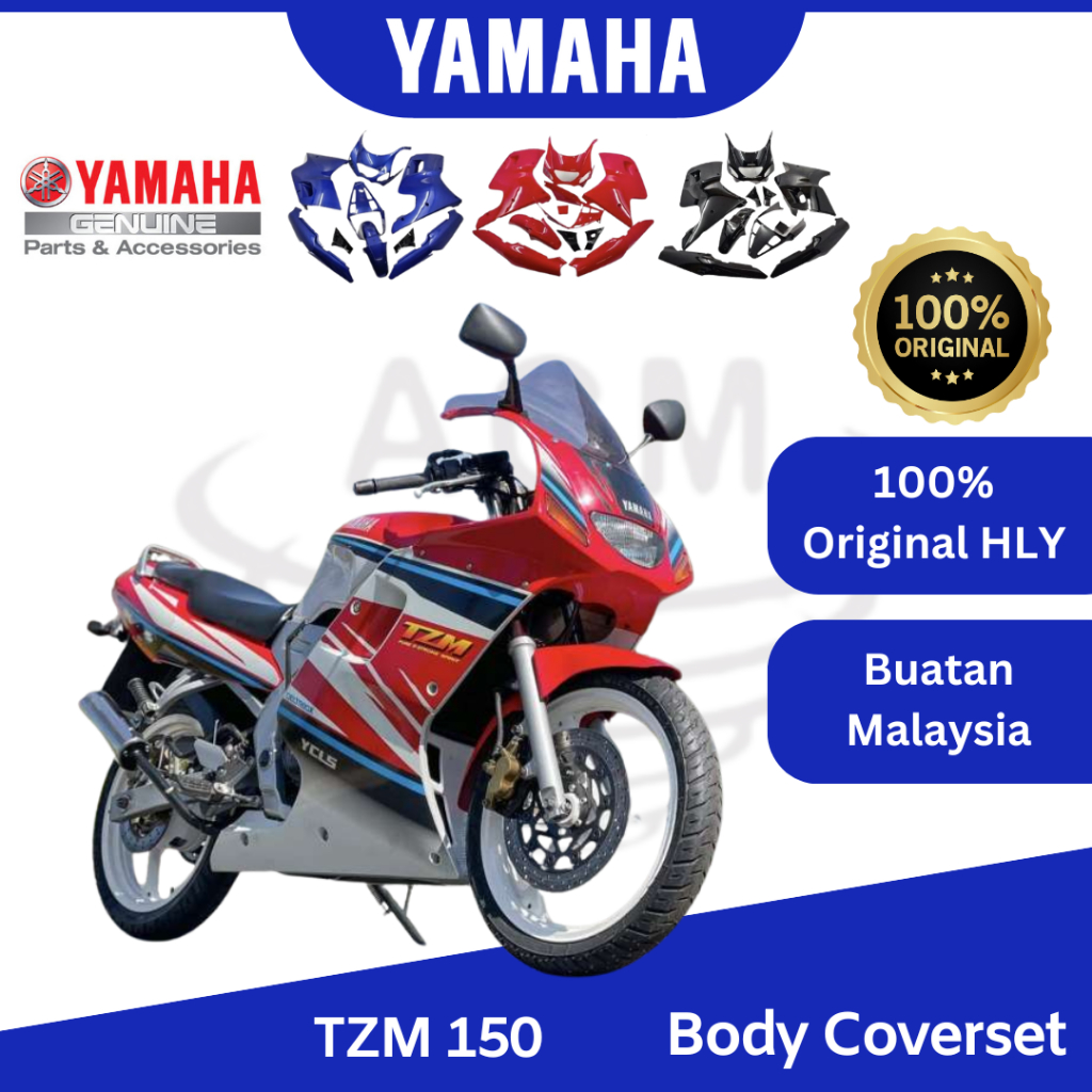 YAMAHA TZM150 100% Original HLY Full Coverset Body Cover Set Body Kit Color Parts Part TZM 150 ...