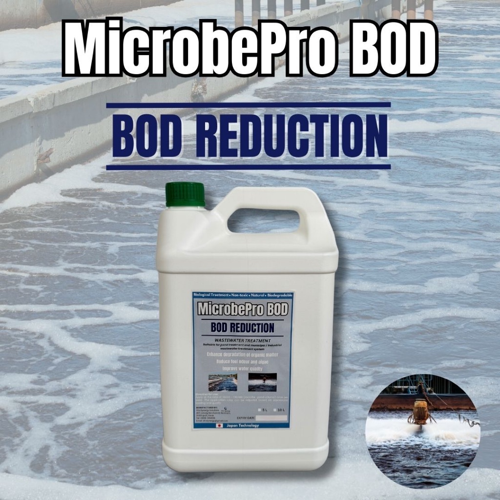 MicrobePro BOD (5L), BOD reduction, wastewater treatment, pond ...