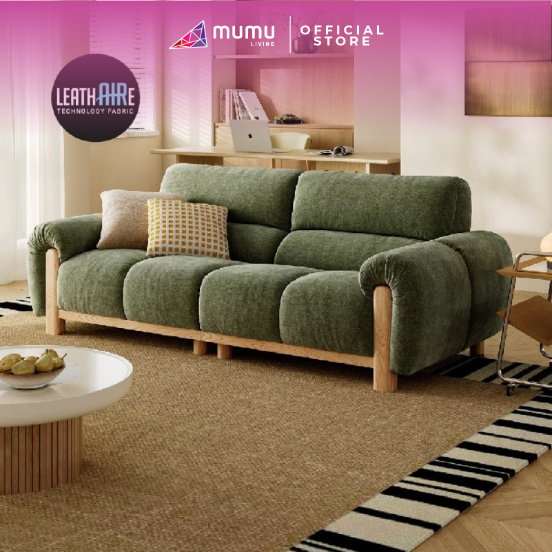 [MUMU Living] Arashi Leathaire 3 Seaters Sofa (2.40m) - Pet Friendly | Shopee Malaysia