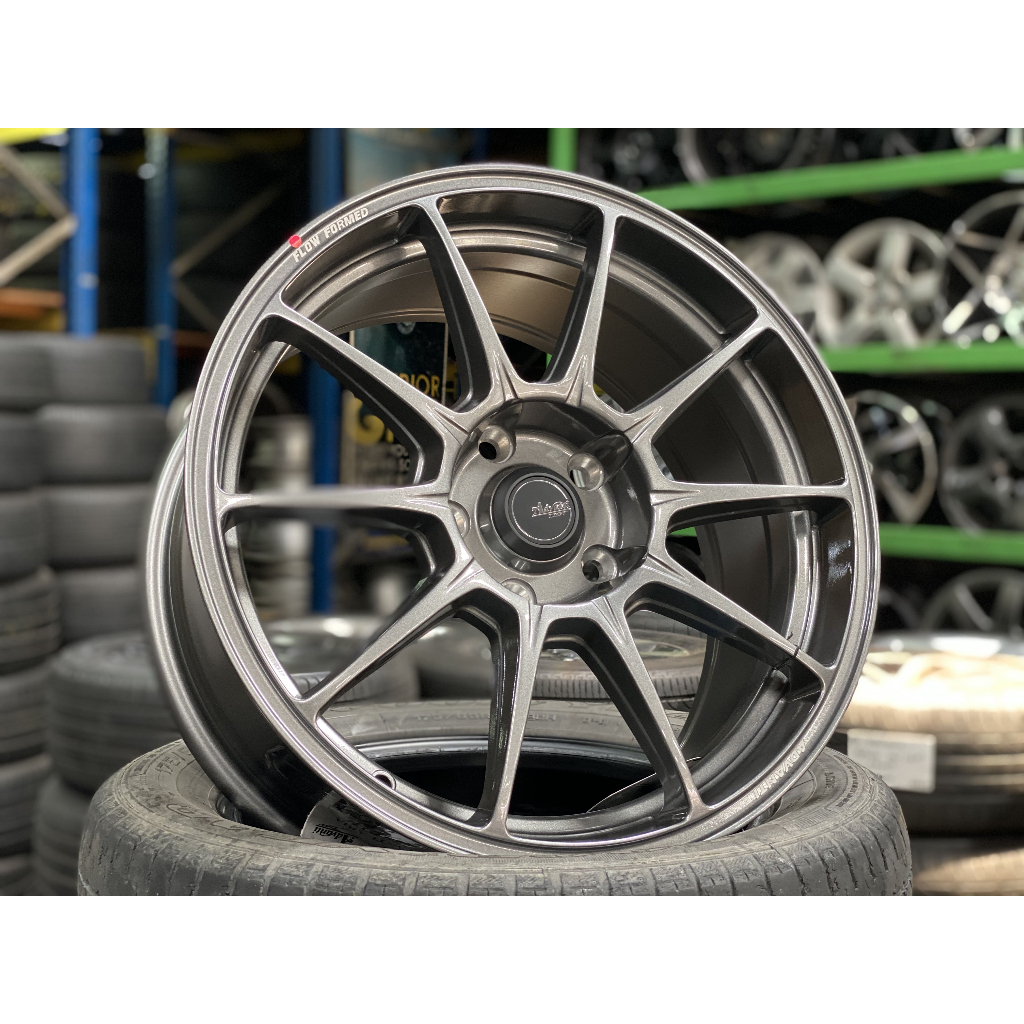 NEW 17X8J Advanti Aria Rim (set of 4) Gunmetal 5X114.3 for Civic Camry ...