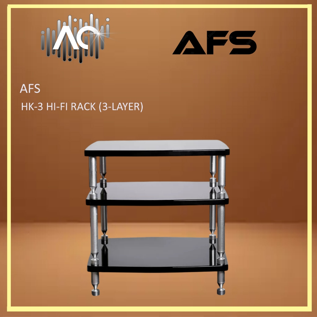 AFS HK-3 Hi-Fi Rack (3/4 Layer)Piano Black | Shopee Malaysia