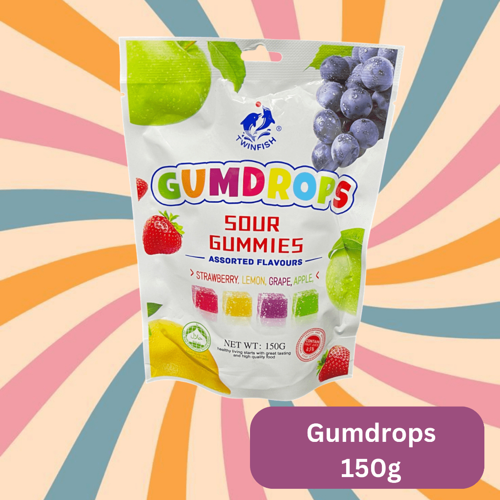 [Ready Stock] WM Twinfish Gumdrops Sour Gummies 150g | Shopee Malaysia