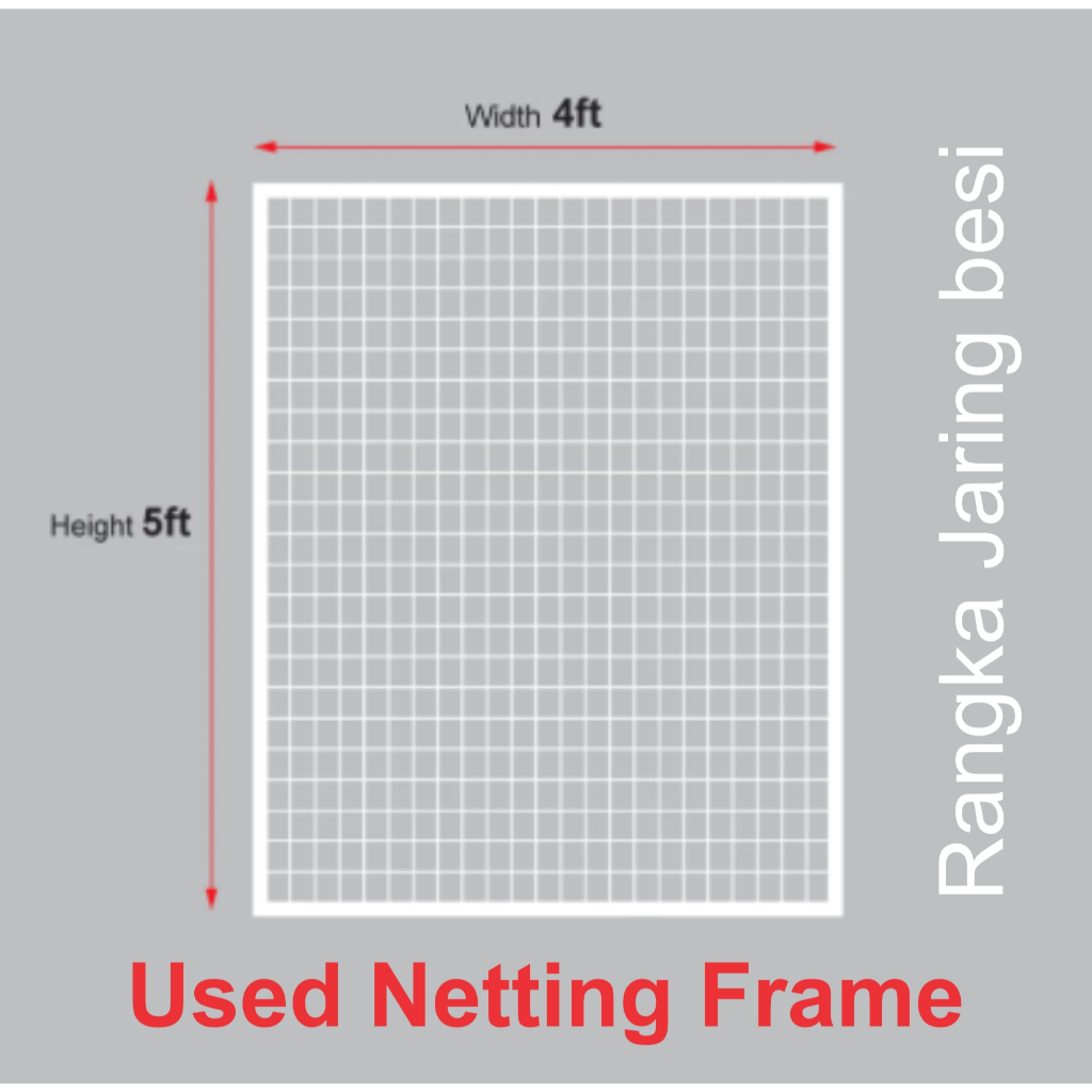 Used Netting Frame Display Rack Rak Jaring Besi rangka Iron terpakai ...