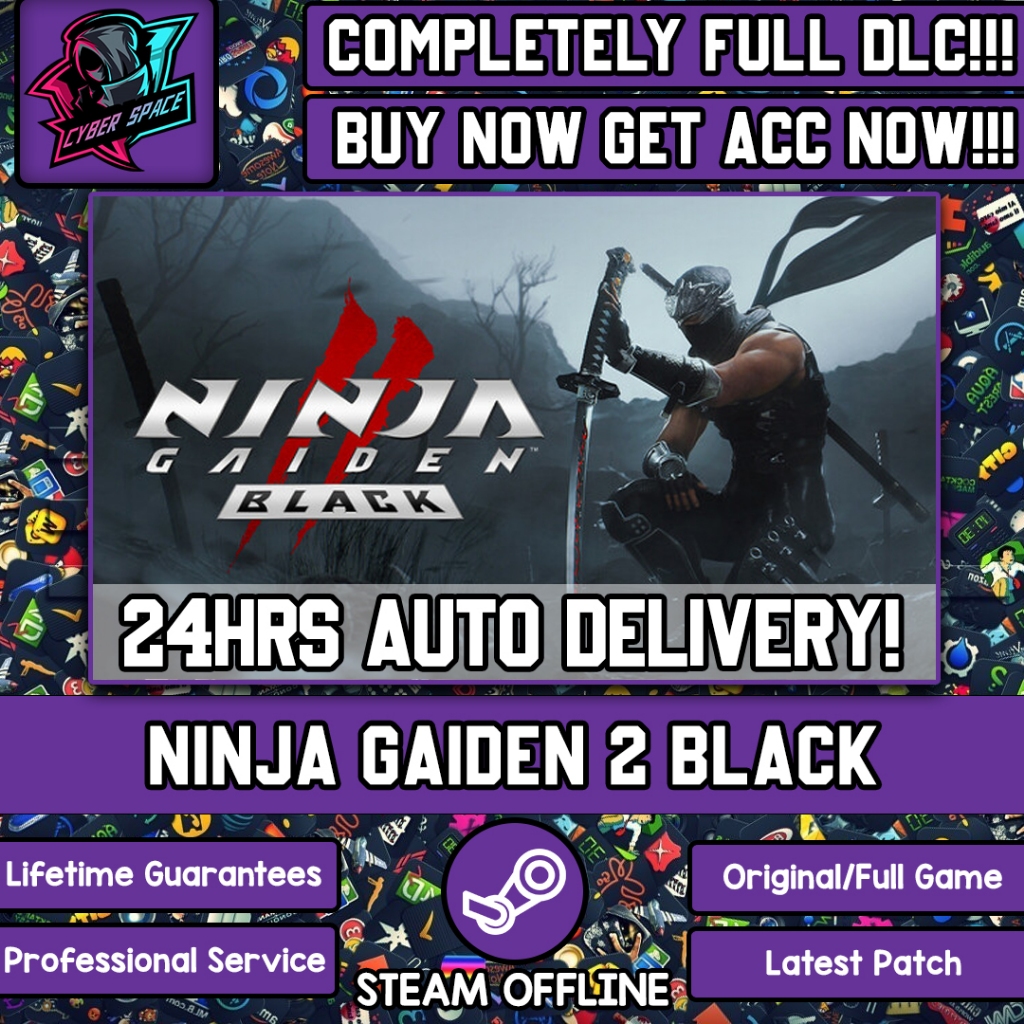 NINJA GAIDEN 2 Black [Auto Delivery] [Steam Offline] [Full DLC] Cyber ...