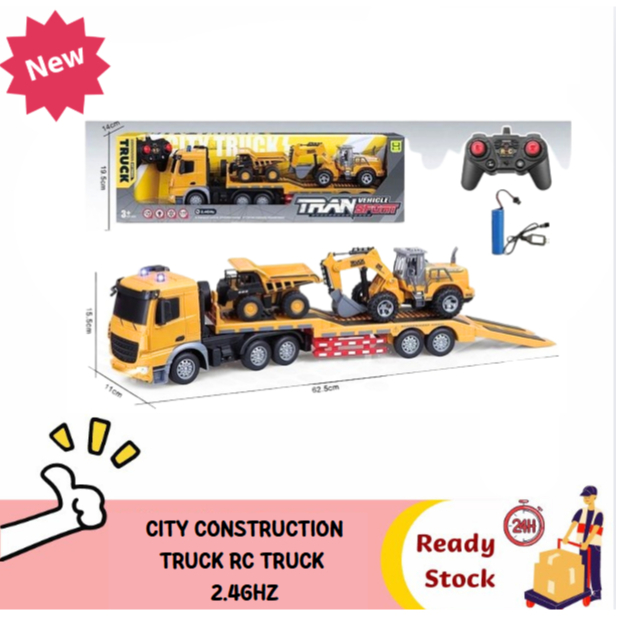 Construction Truck Toys Remote Control Flatbed Truck Value Pack Super ...