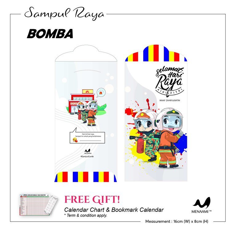 [ OFFICIAL ] BOMBA FIREMAN SAMPUL RAYA 2025 ANGPAO CANTIK MONEY PACKET ...