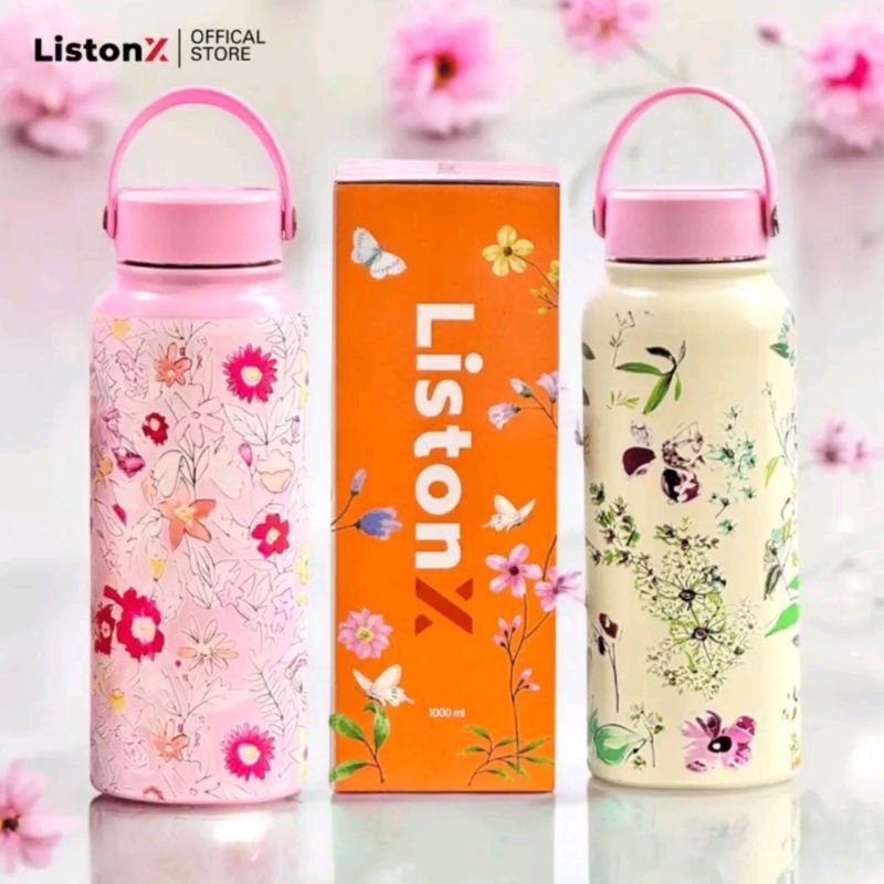 ListonX 1000ML Stainless Steel Thermos Bottle Botol Air Portable ...