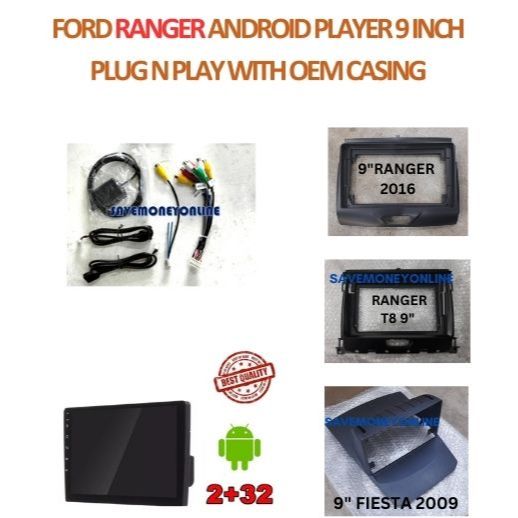 Ford Ranger T7 2016-2019 , T8 2019-2020, FIESTA 2009-2014 android ...