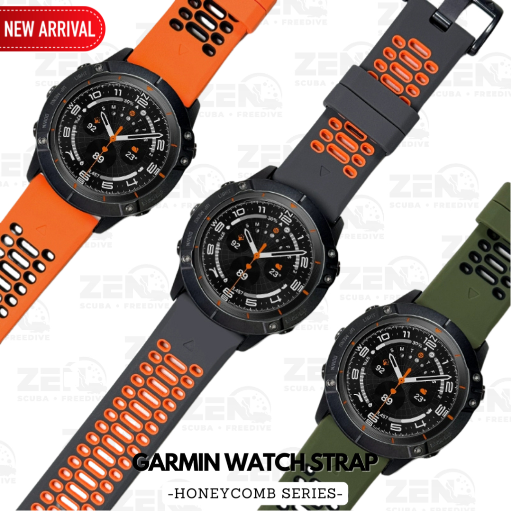 ZEN SCUBA Garmin Dive Computer Strap Soft Silicone Wrist Strap for ...