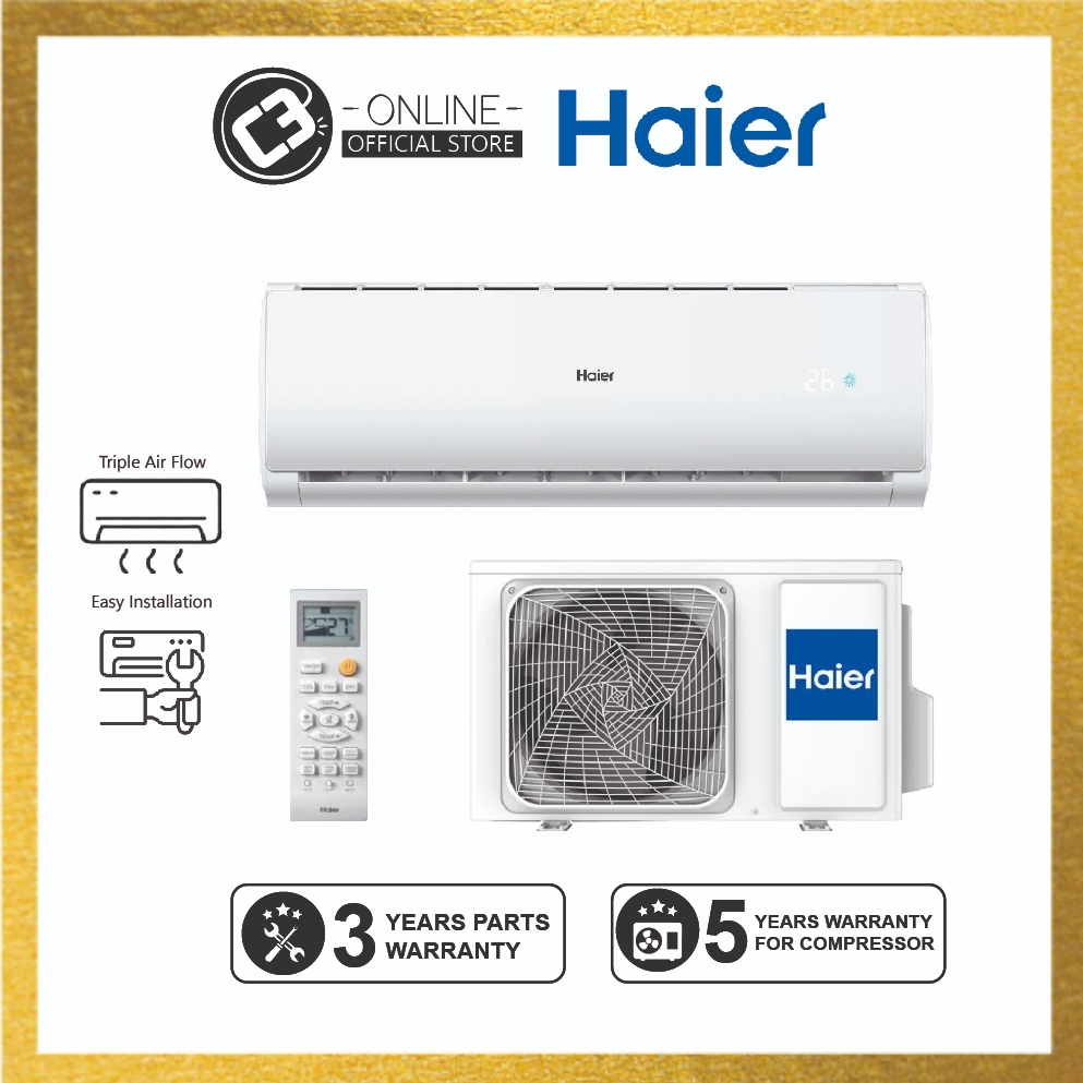 HAIER Aircond | LPA R32 Non Inverter Series 1.0HP/ 1.5HP/ 2.0HP/ 2.5HP ...