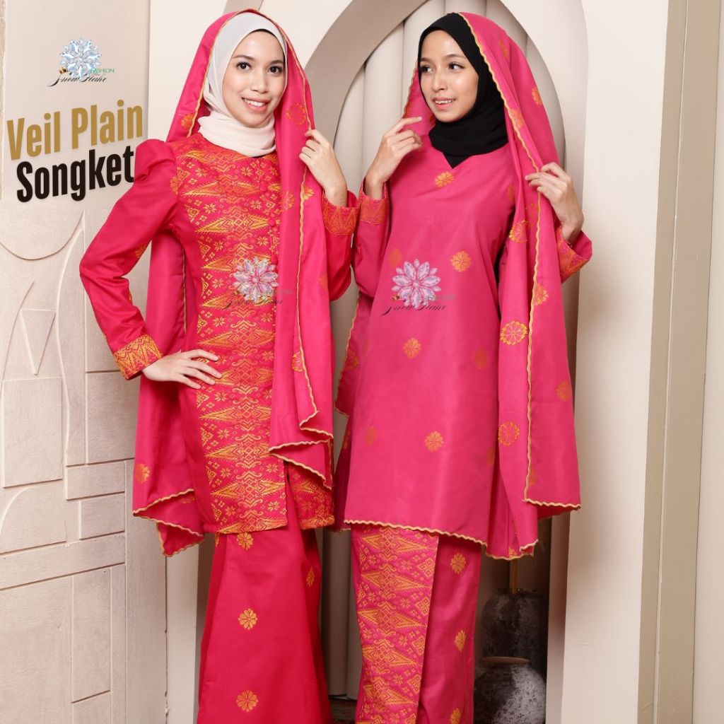 4 BUY GET 1 FREE Muslimah Plain Shawl Bunga tabur permpuan fesyen Raya ...