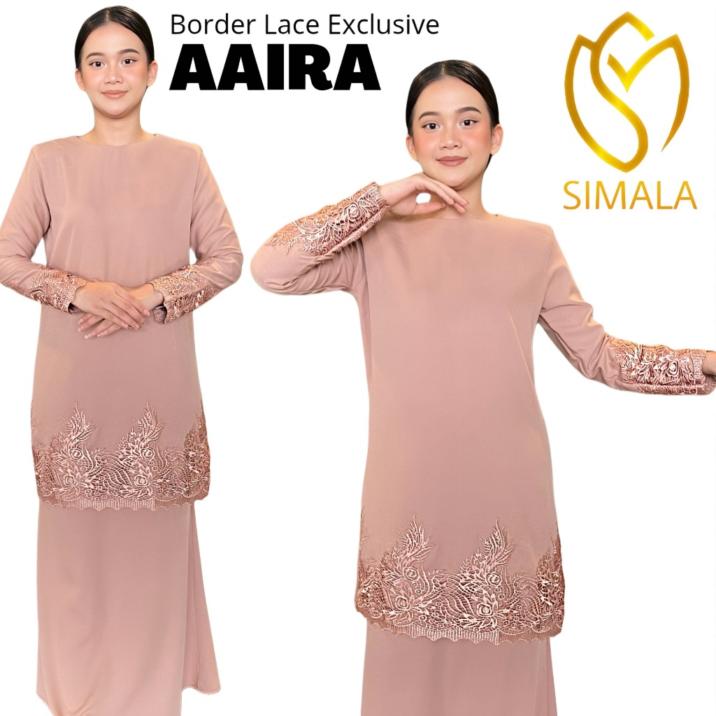 (RAYA 2025) AAIRA KURUNG LACE EXCLUSIVE (Dewasa) Baju Kurung Modern ...