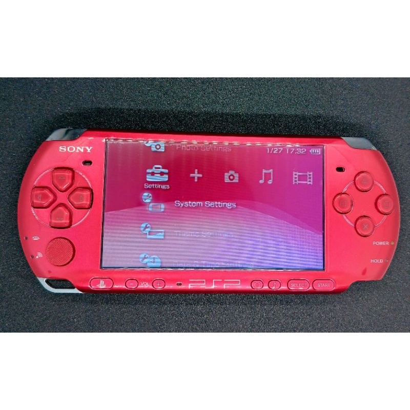 SONY PlayStation Protable PSP Street PSP-3000 game console color Red ...