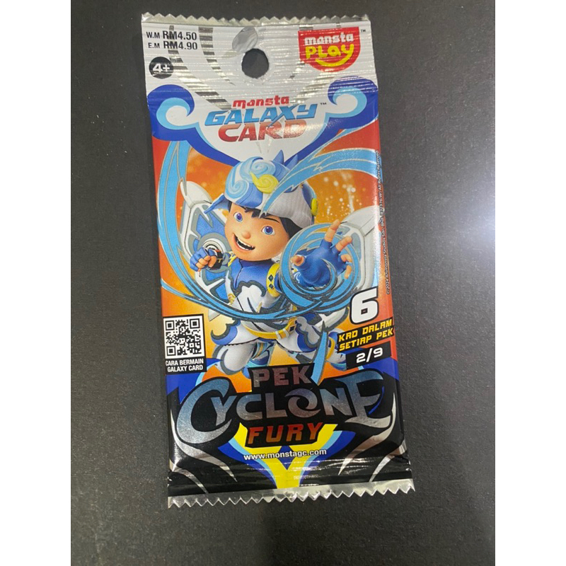 Monsta Boboiboy Galaxy Card ( Pek Cyclone Fury) | Shopee Malaysia