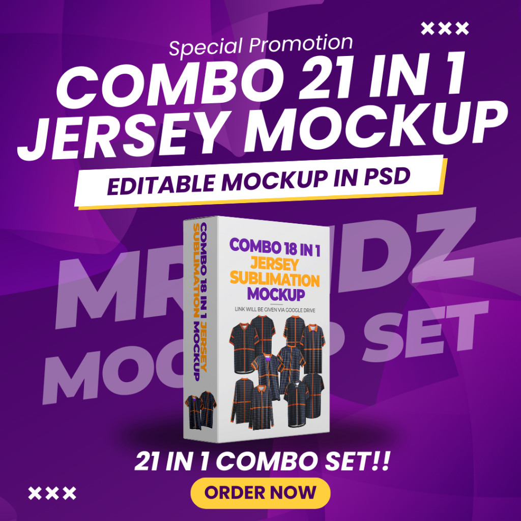 TRENDING MOCKUP COMBO! 21 in 1 Jersey mockup in PSD files | Tshirt ...