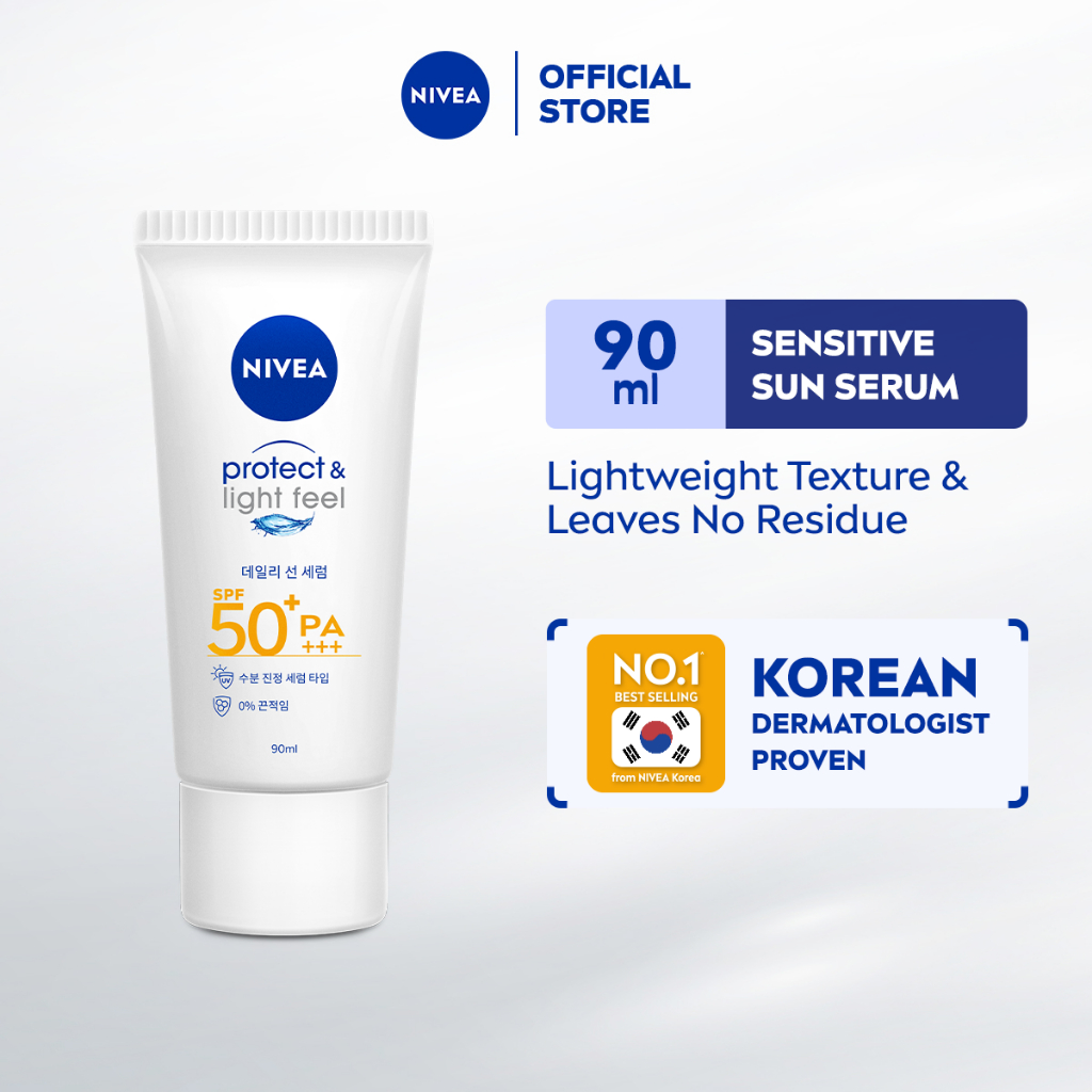 NIVEA SUN Protect & Light Feel Sensitive Sun Serum 90 ml | Sunscreen ...