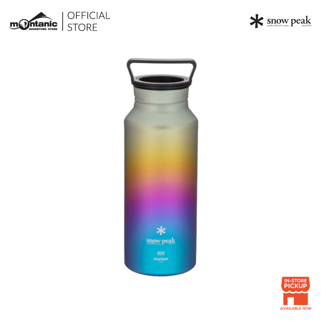 Snow Peak Titanium Aurora Bottle 800 – Japan Made Ultralight Anodized ...