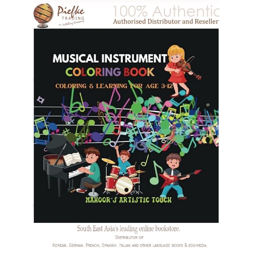 Musical Instruments Coloring Book For Kids: Discover Instruments from ...