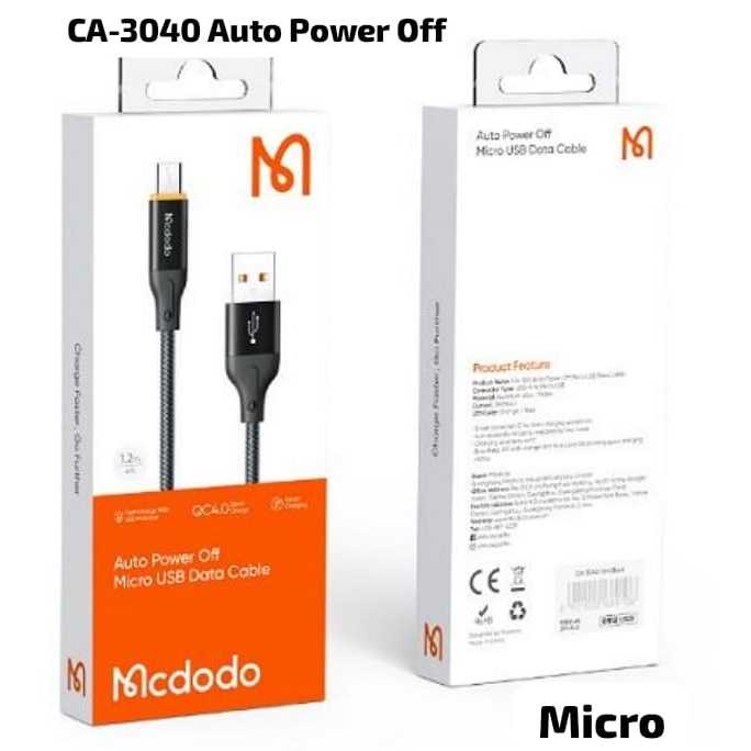 MCDODO CA-3040 MICRO Fast Charge AUTO POWER OFF Cable | Shopee Malaysia