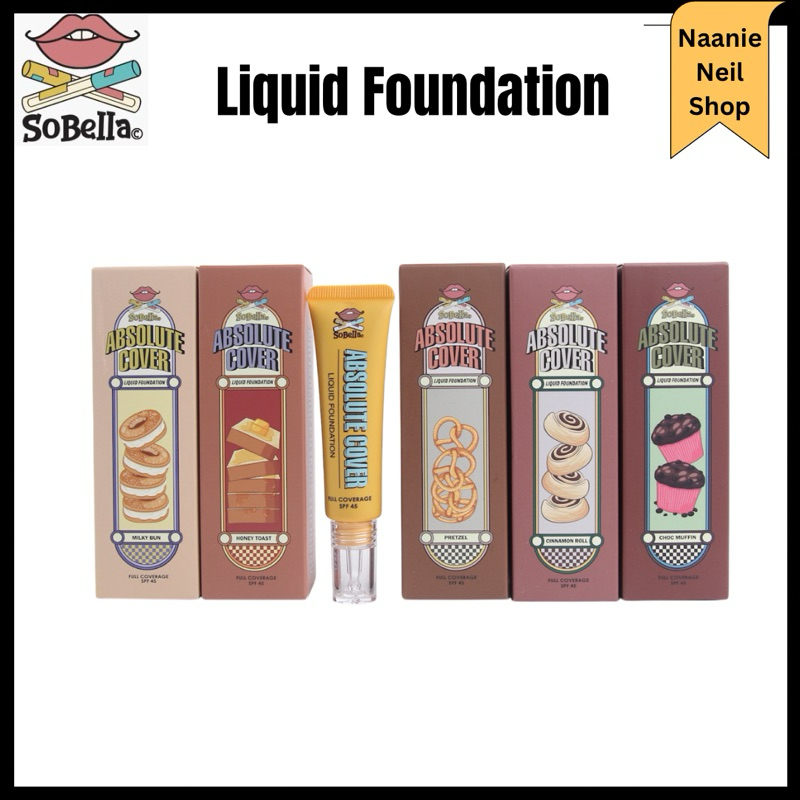 Sobella Liquid Foundation Absolute Cover | Shopee Malaysia