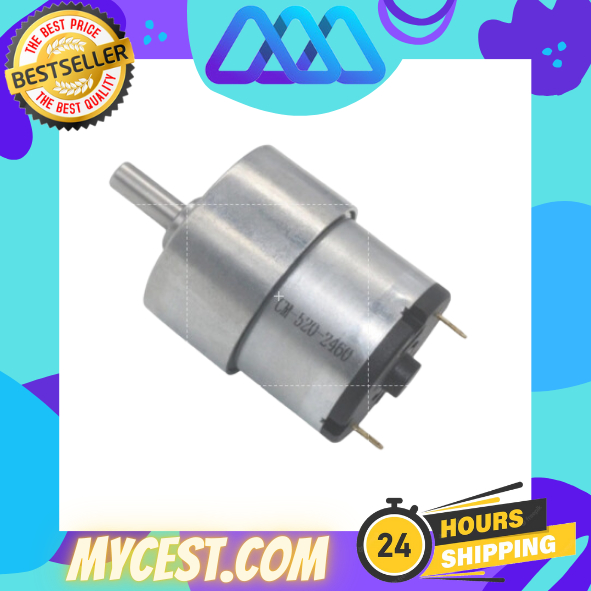 12V 960RPM High Power Brushed DC Geared Motor | Shopee Malaysia