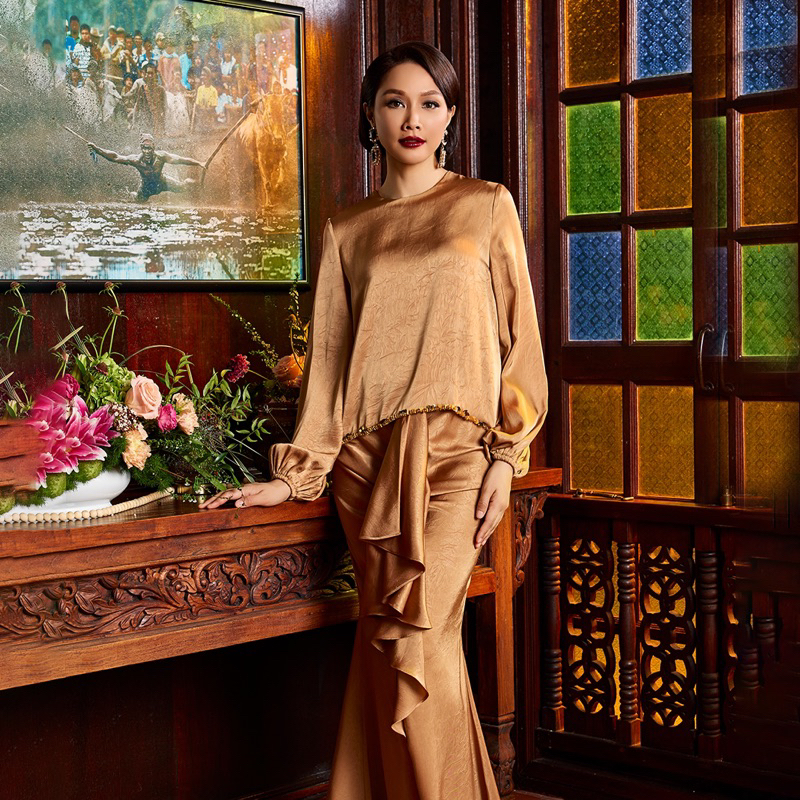 SPXSL SLAY-SA RAYA Lydia - Golden Brown | Shopee Malaysia