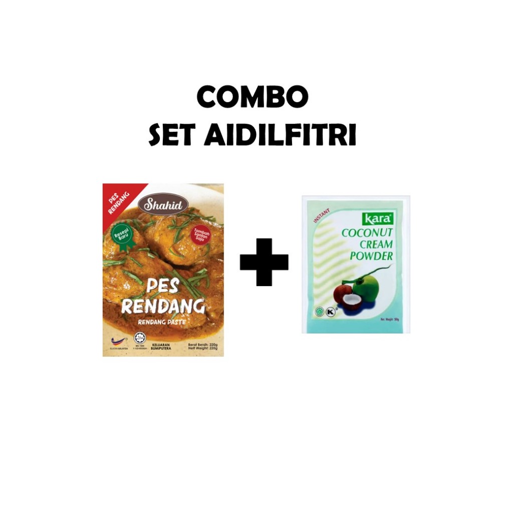COMBO SET AIDILFITRI (PES RENDANG SHAHID 220G DAN SANTAN SERBUK 50G ...