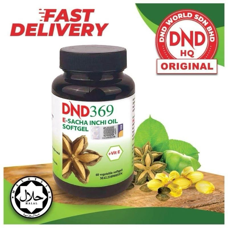 🔔🔔DND 369 E-Sacha Inchi Oil Softgel📢📢ORIGINAL HQ 💊60 Capsule [Ready ...