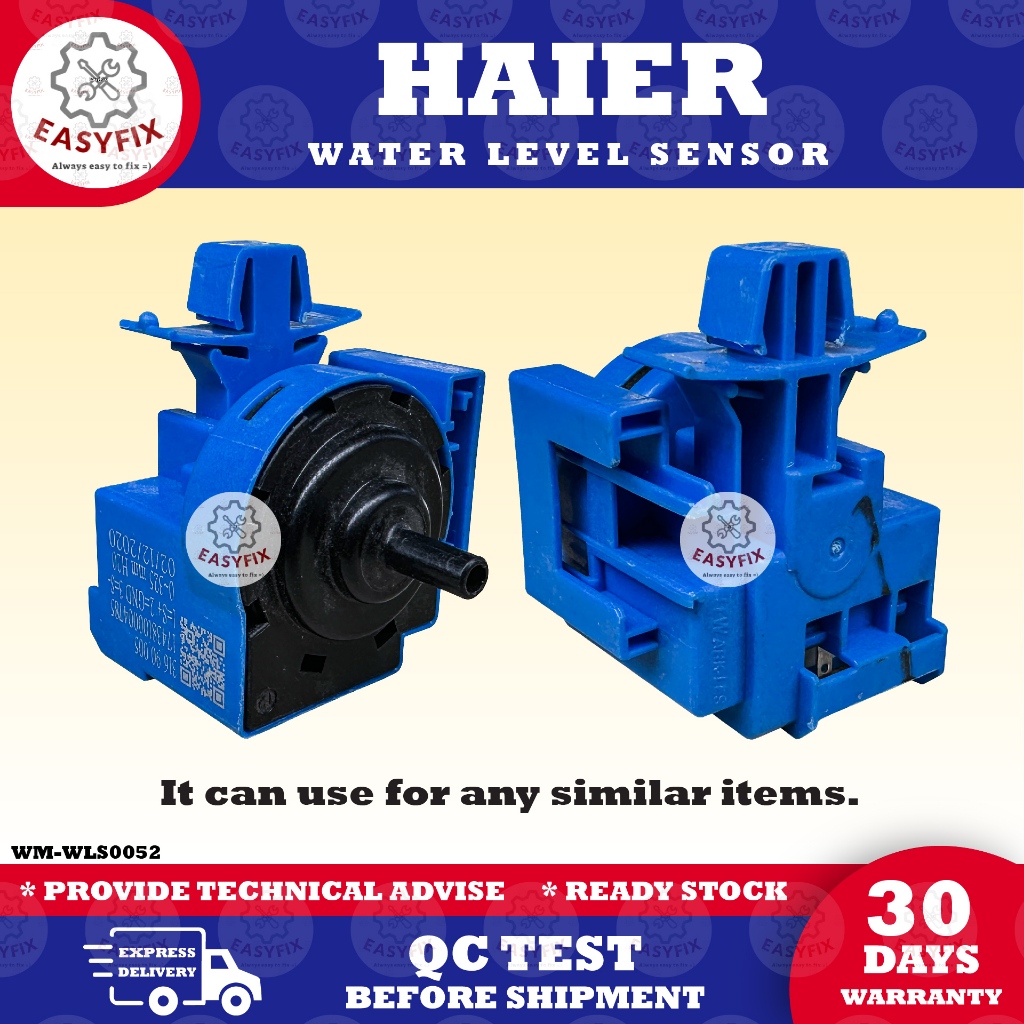 HAIER FRONT LOAD WASHING MACHINE WATER LEVEL SENSOR AIR PRESSURE SENSOR ...