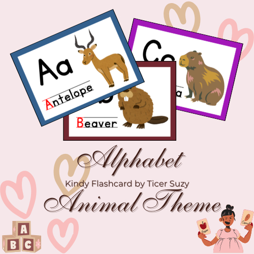 [PDF] A-Z Alphabet Flashcard Animal Theme for preschool by Kindy ...