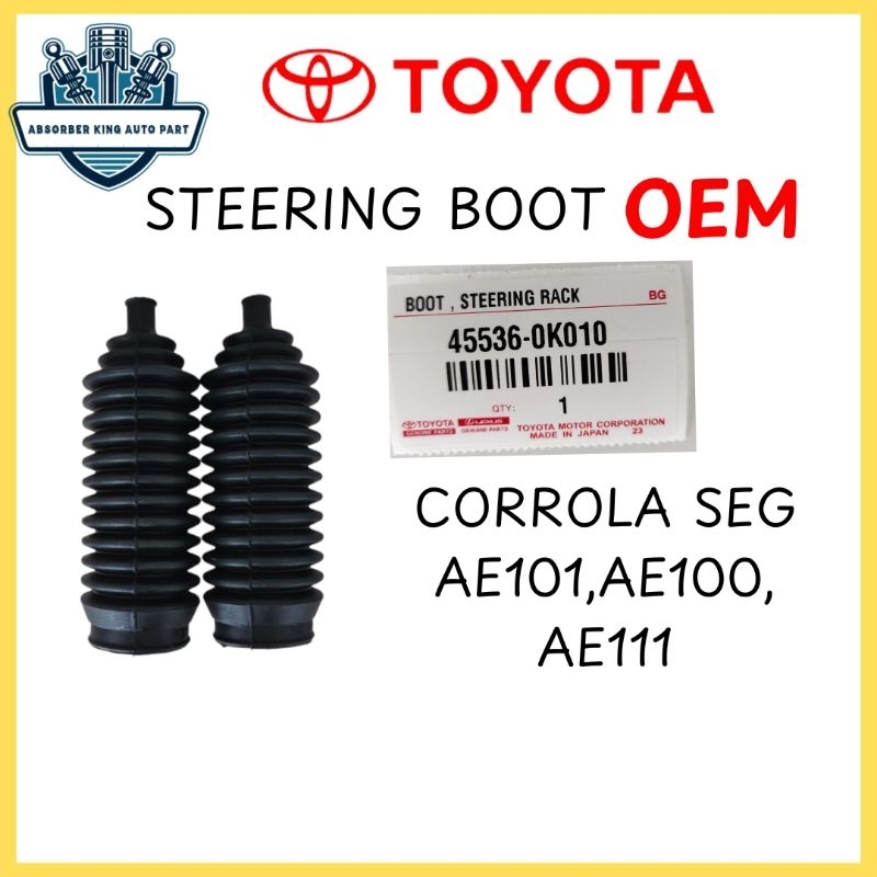OEM TOYOTA CORROLA SEG AE101,AE100,AE111 STEERING BOOT | Shopee Malaysia