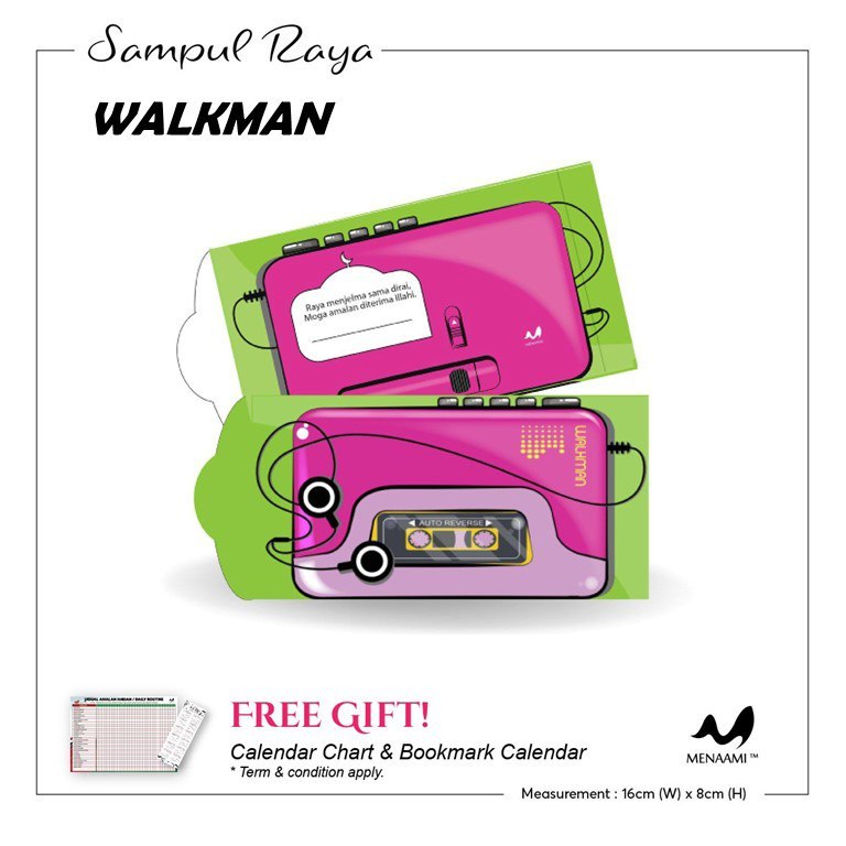[ DUIT RAYA 2025 ] Walkman Sampul Cantik Angpao Money Packet Sampul Raya Throwback 80s #MENAAMI ...